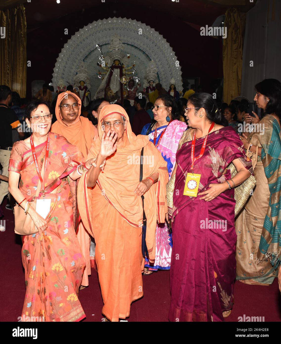 October 1, 2022, Delhi, Delhi, India: Mataji of sarada mission after ...