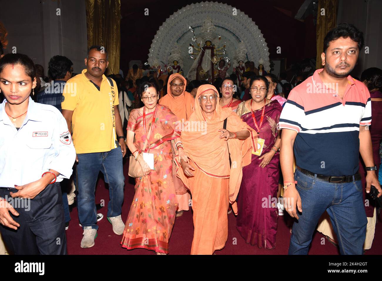 October 1, 2022, Delhi, Delhi, India: Maji of sarada mission after ...