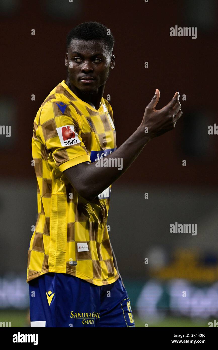 STVV's Frank Boya pictured during a soccer match between Sint-Truidense ...