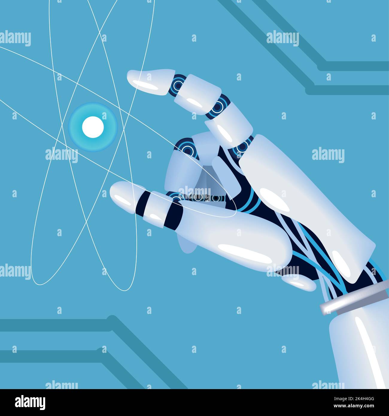 artificial intelligence robots arms Stock Vector Image & Art - Alamy