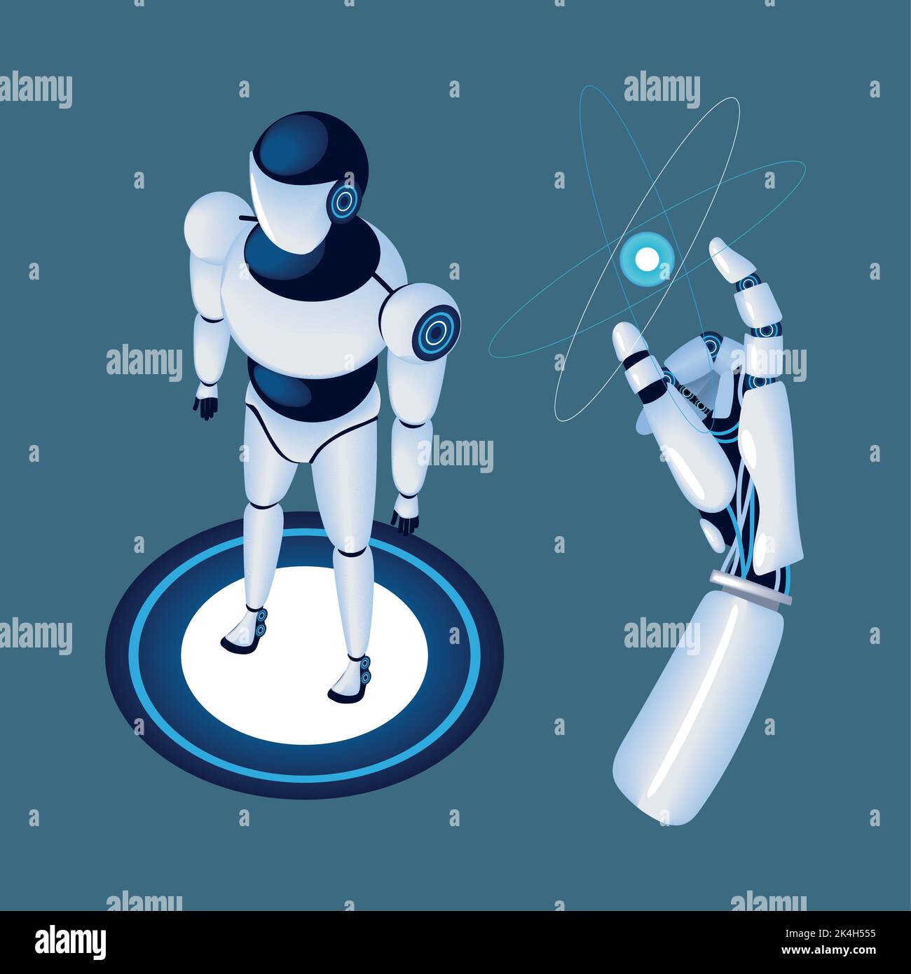 AI robot and arm Stock Vector Image & Art - Alamy