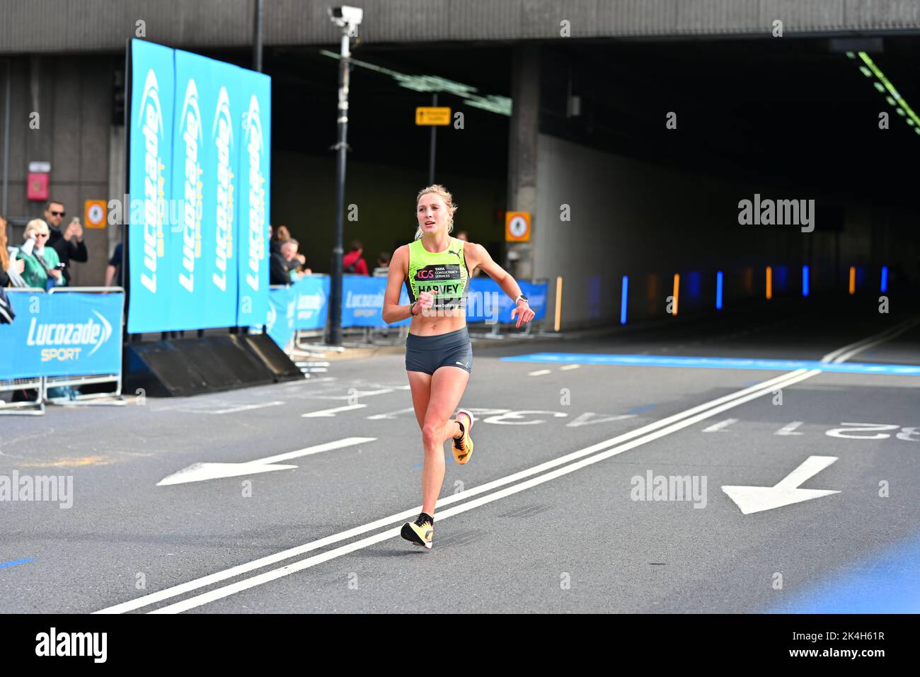 Great Britain's Rose Harvey running at the 2022 TCS London Marathon ...