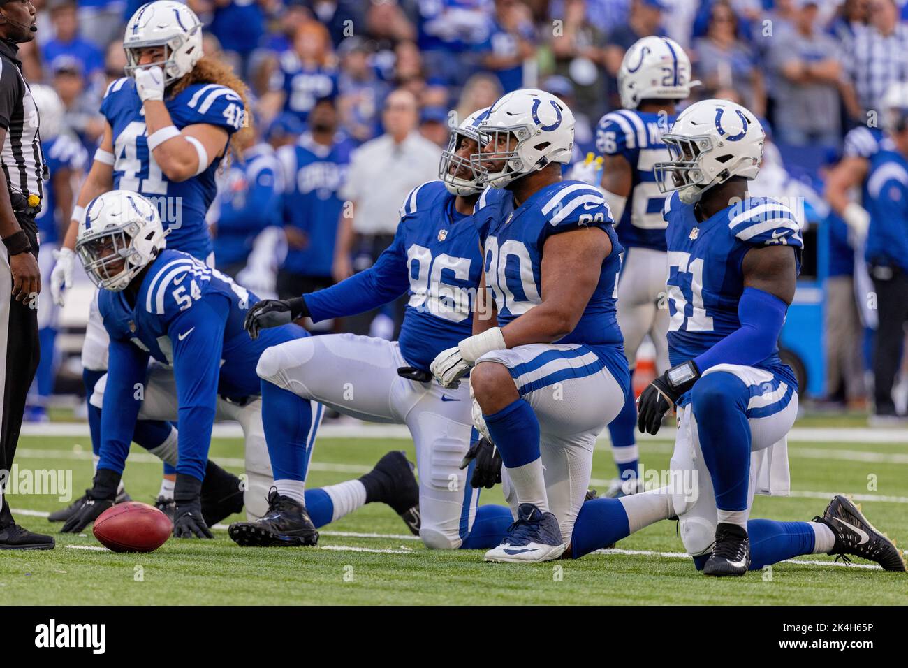 Indianapolis, Indiana, USA. 2nd Oct, 2022. The Indianapolis Colts ...