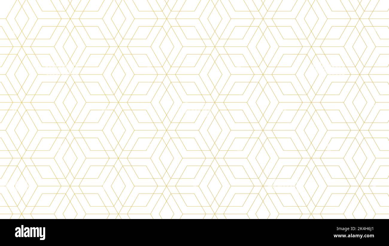 Multiple geometric yellow shapes in rows on white background. colour ...