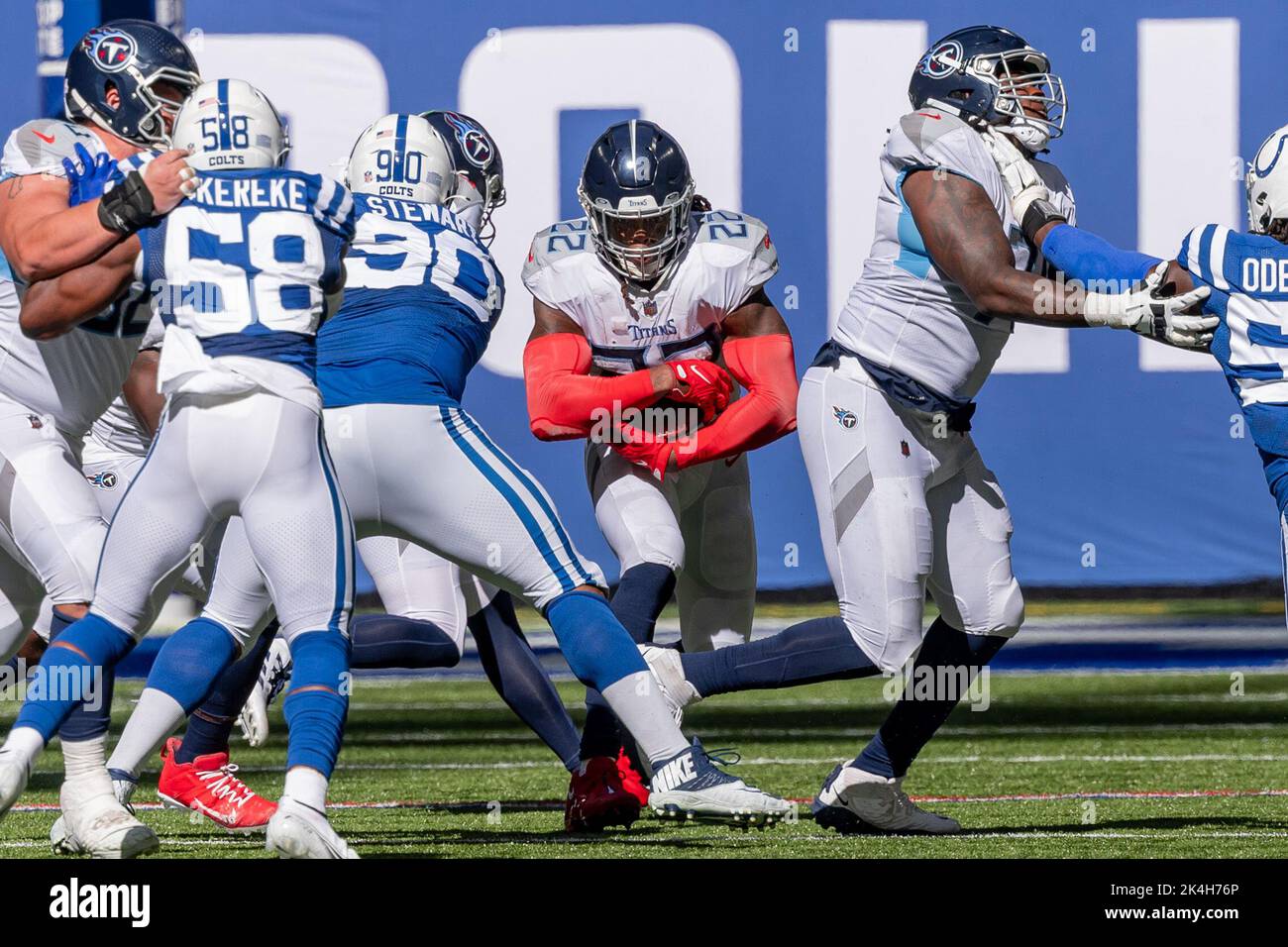 Indianapolis, Indiana, USA. 2nd Oct, 2022. Tennessee Titans running ...