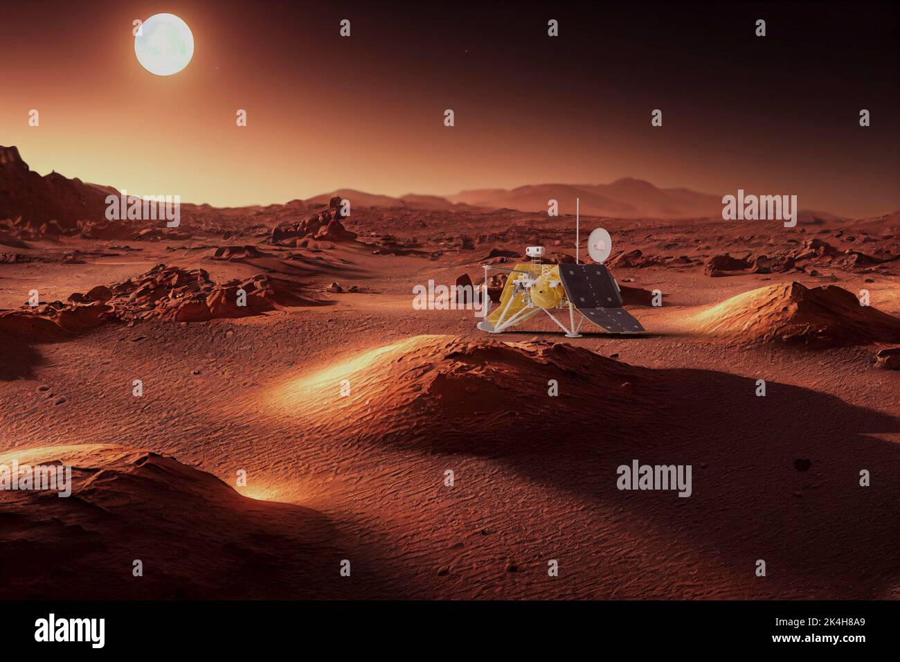 Mars exploration, Planet of the Solar system. Elements of this image ...