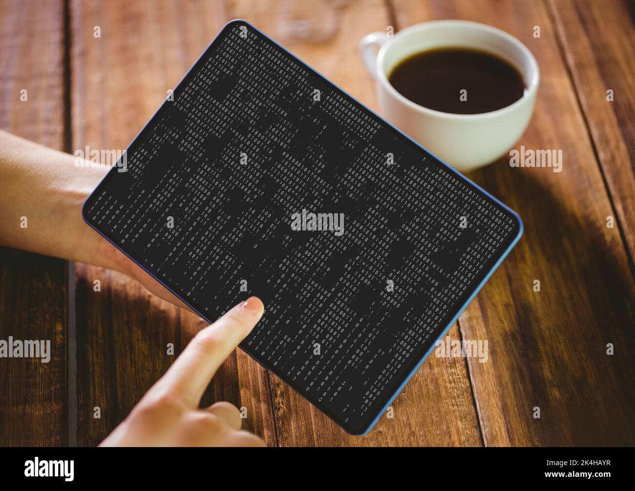 Coding on pc tablet hi-res stock photography and images - Alamy