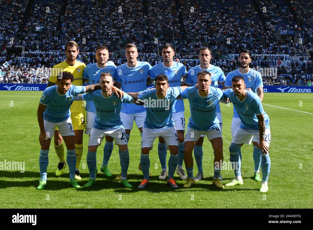 the starting line up of SS Lazio during Serie A football Match ...