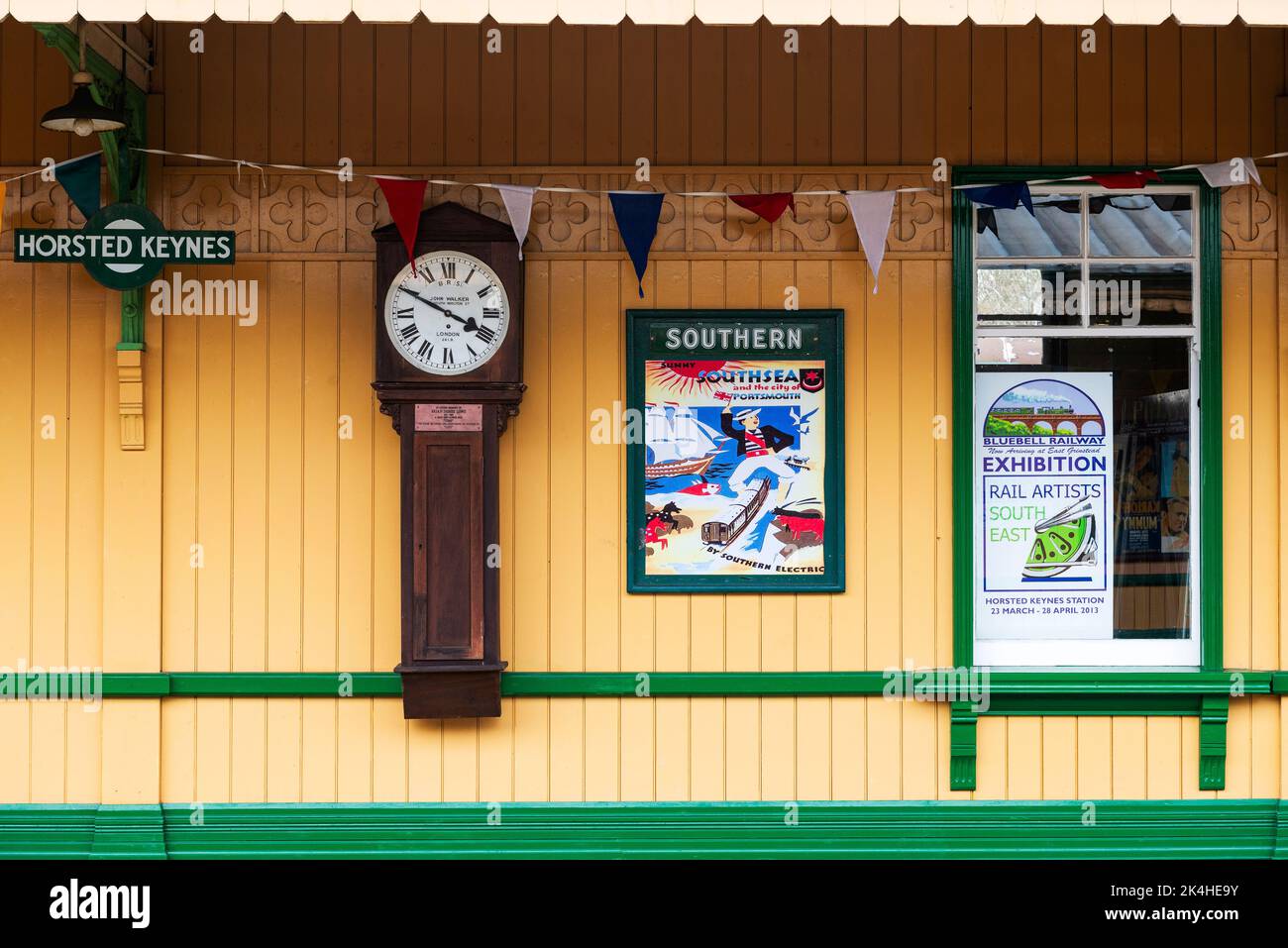 Horsted Keynes restored Edwardian railway station on the Bluebell Line ...