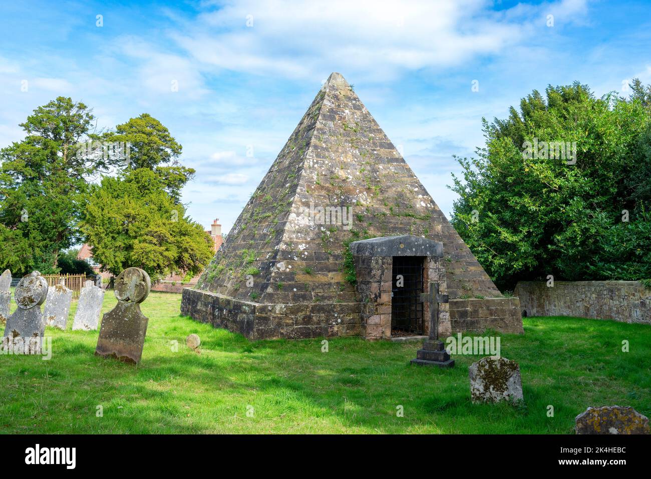 The Pyramid tomb of "Mad Jack" Fuller (1757–1834) in the churchyard of ...