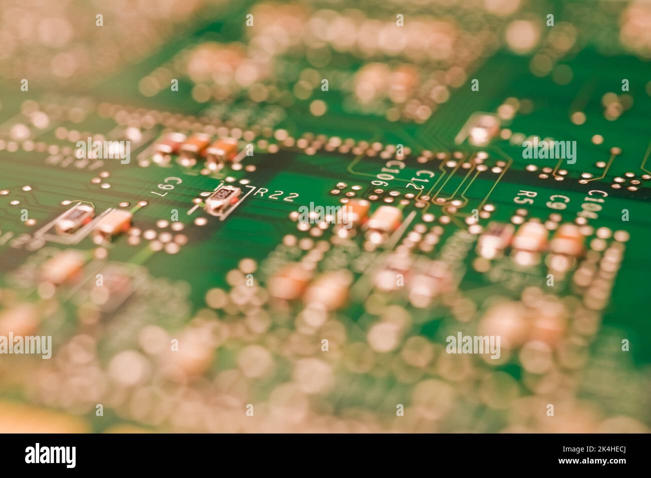 Green computer circuit board Stock Photo - Alamy