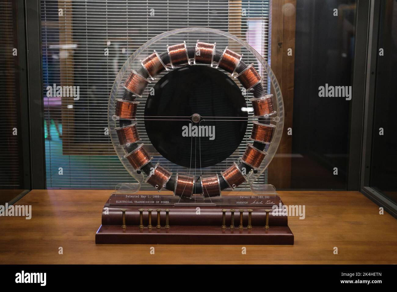 Polyphase induction motor model is displayed during the exhibition Of ...