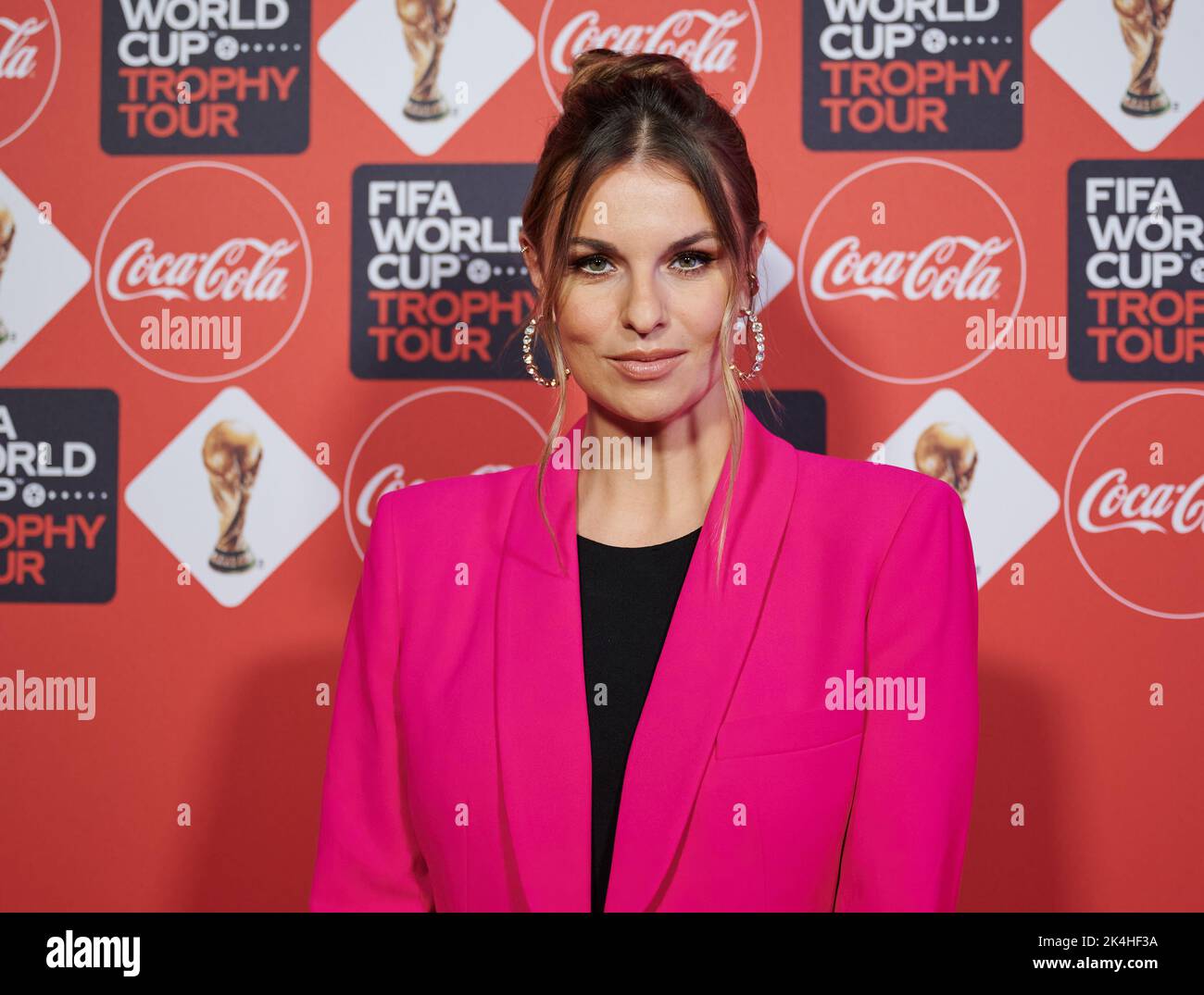 Berlin, Germany. 02nd Oct, 2022. Laura Wontorra, TV presenter, comes to ...