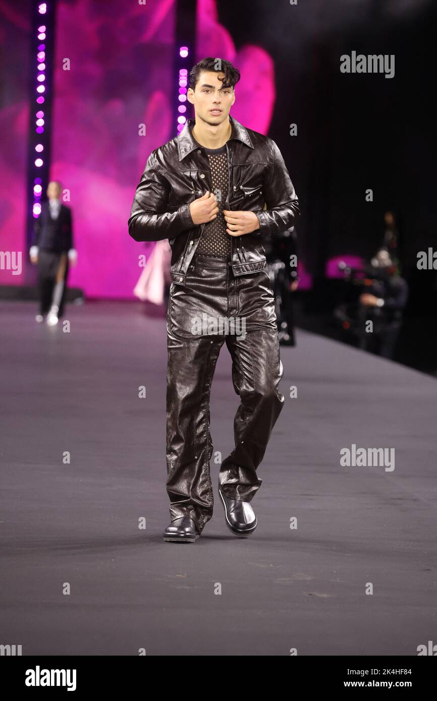 Jacob Rott walks the runway for the L’Oreal Womenswear Spring/Summer ...