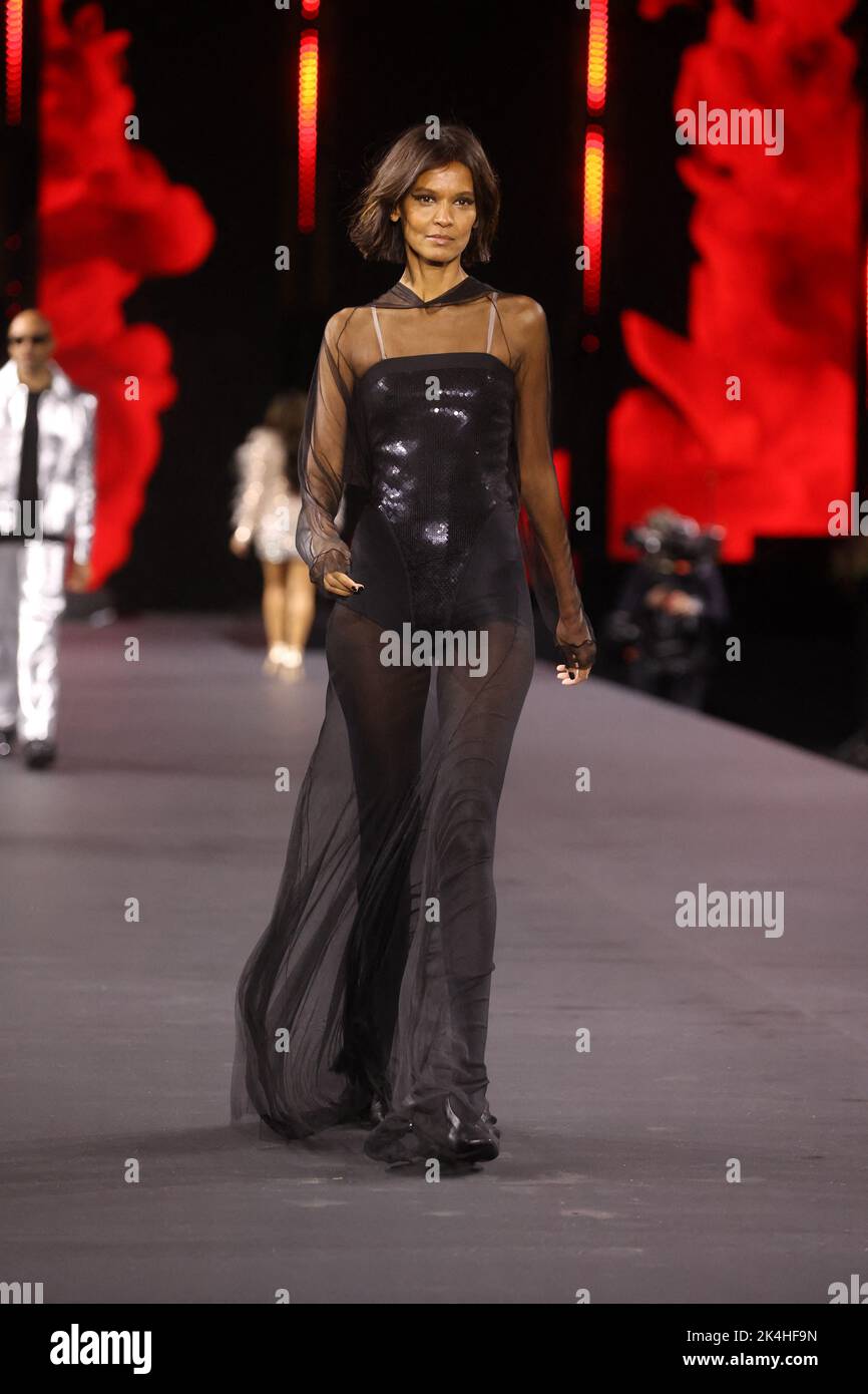 Liya Kebede walks the runway for the L’Oreal Womenswear Spring/Summer ...
