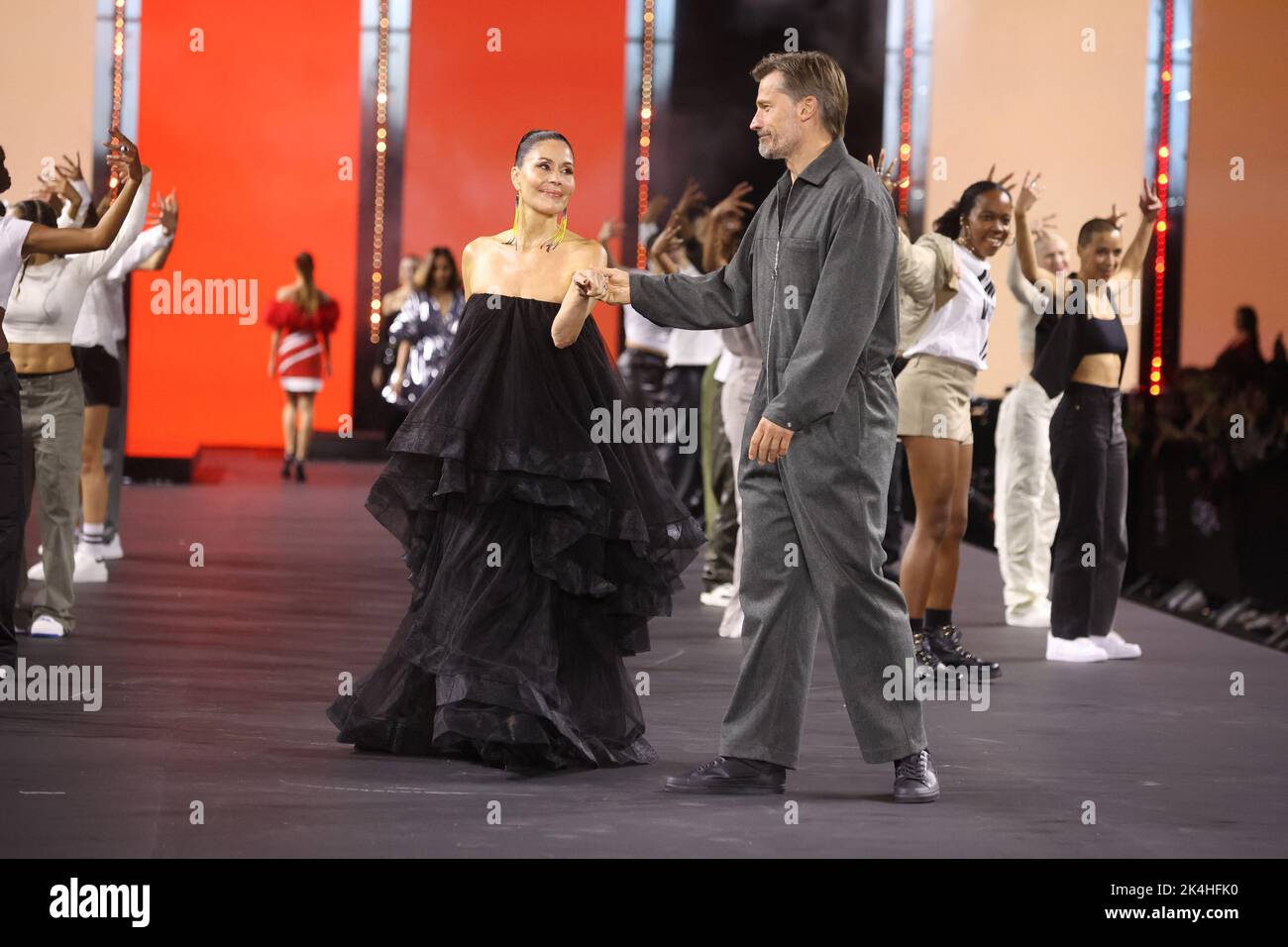 Nukaka Coster-Waldau and Nikolaj Coster-Waldau walks the runway for the ... Nukaka Coster-Waldau and Nikolaj Coster-Waldau walks the runway for the ...