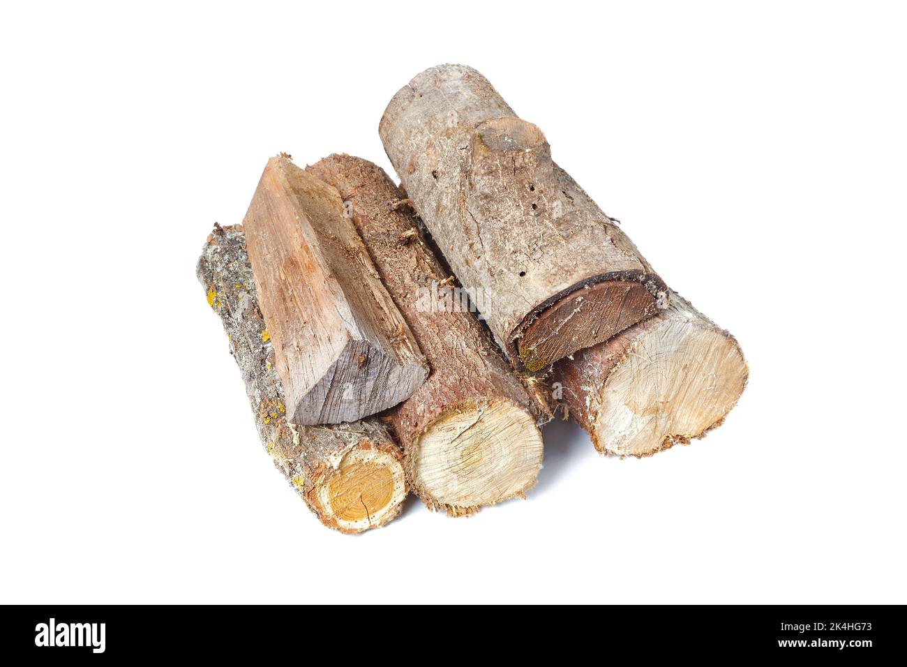 Log wood pile Stock Photo - Alamy
