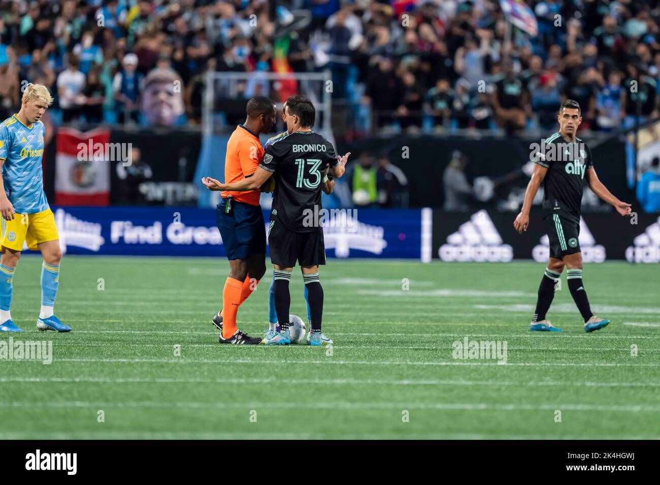 Charlotte, North Carolina, USA. 1st Oct, 2022. Charlotte FC Midfielder ...