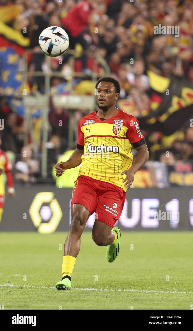 Lois Openda of Lens during the French championship Ligue 1 football ...