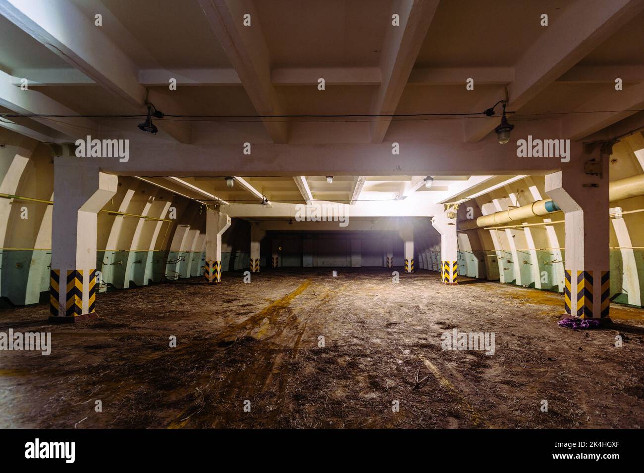 Empty abandoned underground nuclear bomb parts storage Stock Photo - Alamy