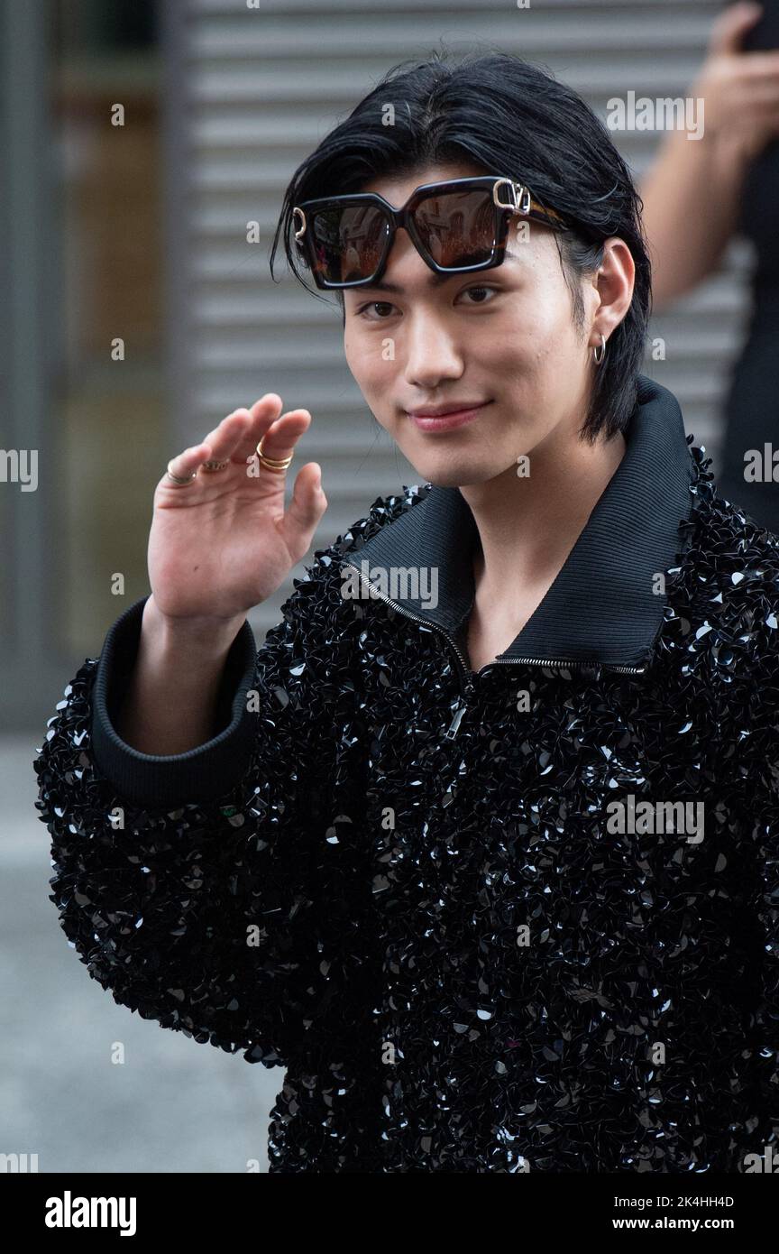 Ohira Shuzo attending the Valentino Womenswear Spring/Summer 2023 show ...