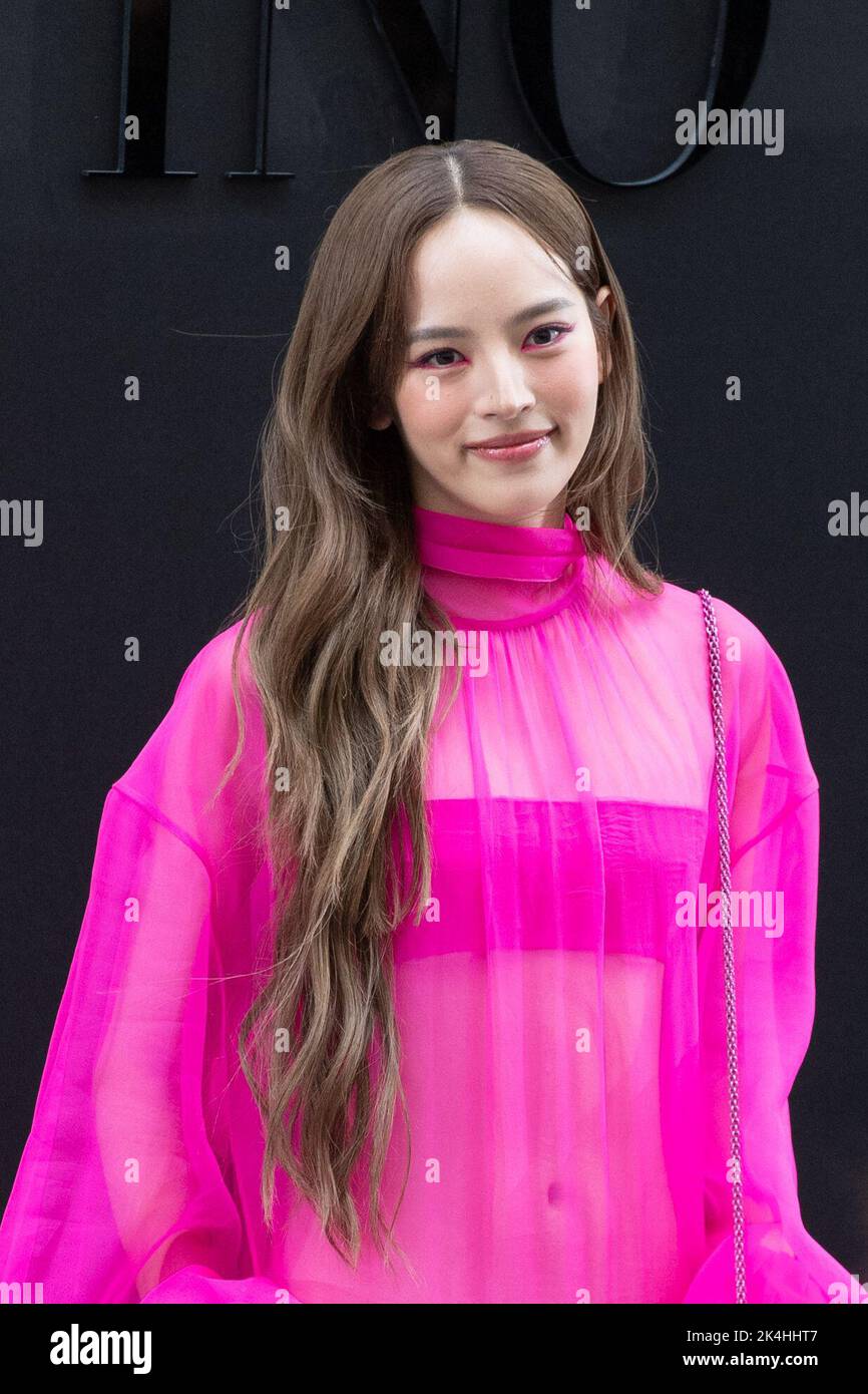 Nychaa attending the Valentino Womenswear Spring/Summer 2023 show as part of Paris Fashion Week ...