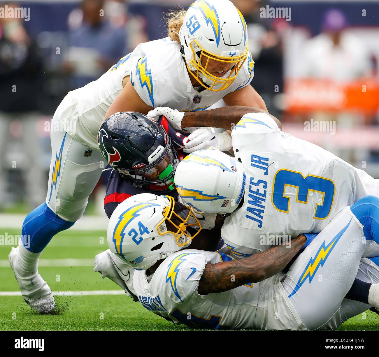 Houston, USA. October 2, 2022: Texans running back Dameon Pierce (31 ...