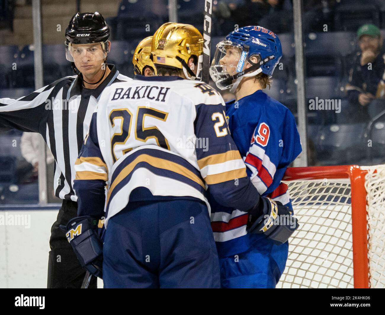 SOUTH BEND, IN - OCTOBER 02: Notre Dame Fighting Irish forward Solag ...