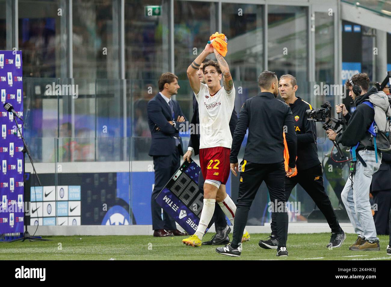 Milan, Italy. 01st Oct, 2022. Italy, Milan, oct 1 2022: Nicolò Zaniolo ...