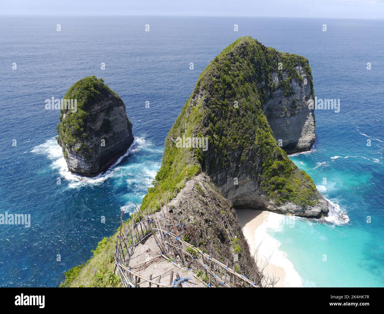 One of the most beautiful places in all of Indonesia is Kelingking Beach located on Nusa Penida ...