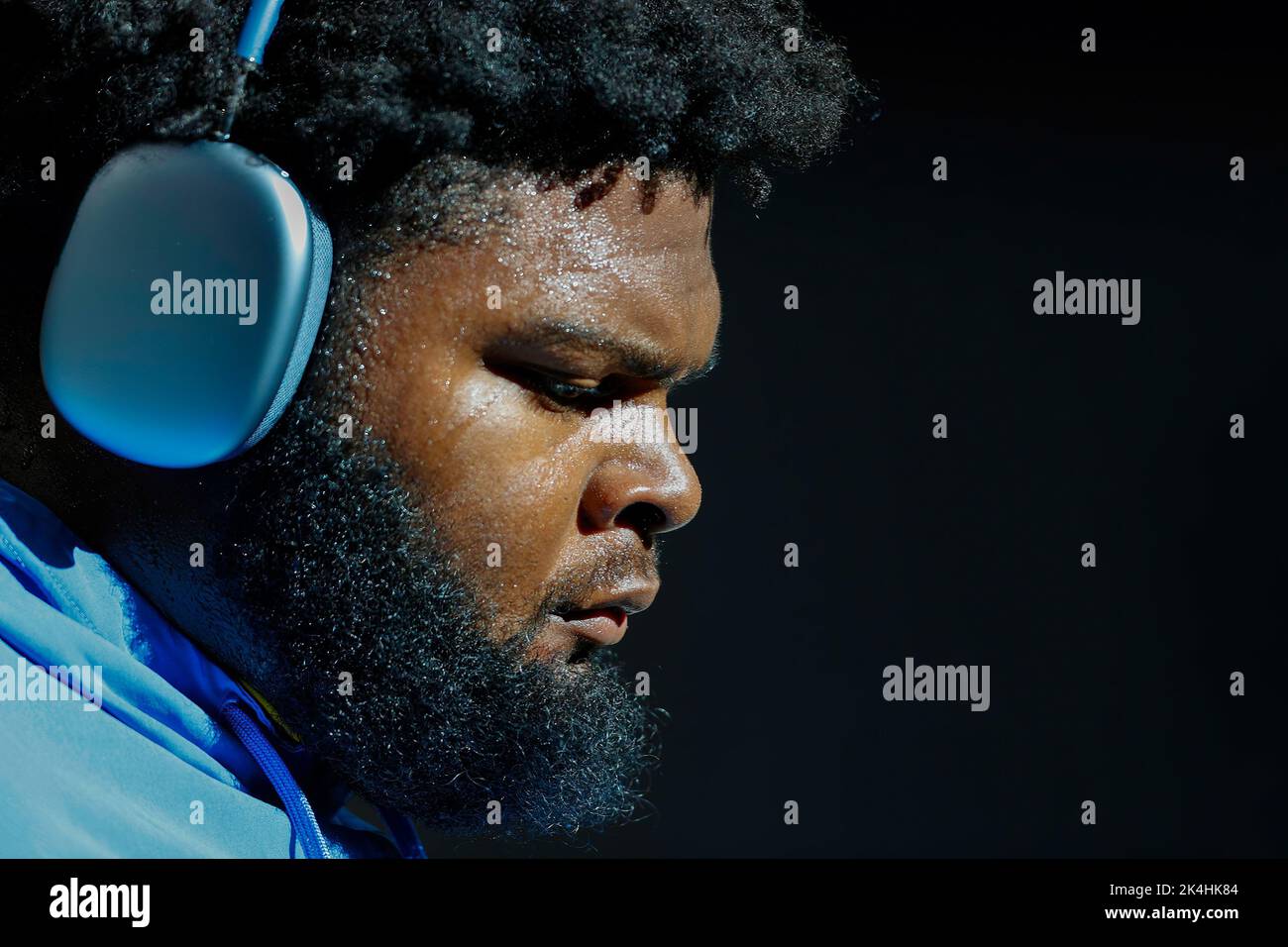 October 2, 2022: Los Angeles Chargers guard Jamaree Salyer (68) on the ...