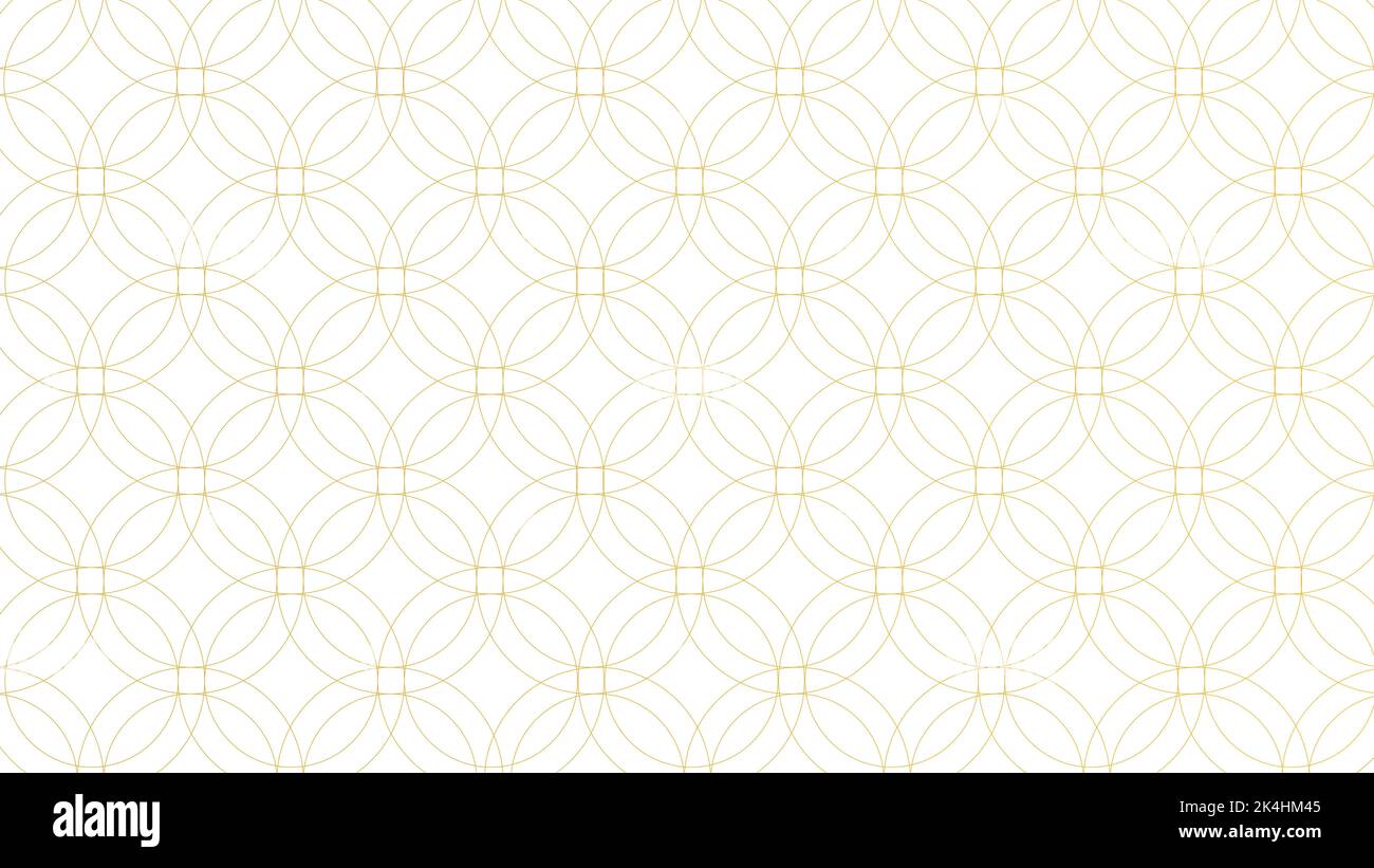 Multiple geometric yellow circles in rows on white background. colour ...
