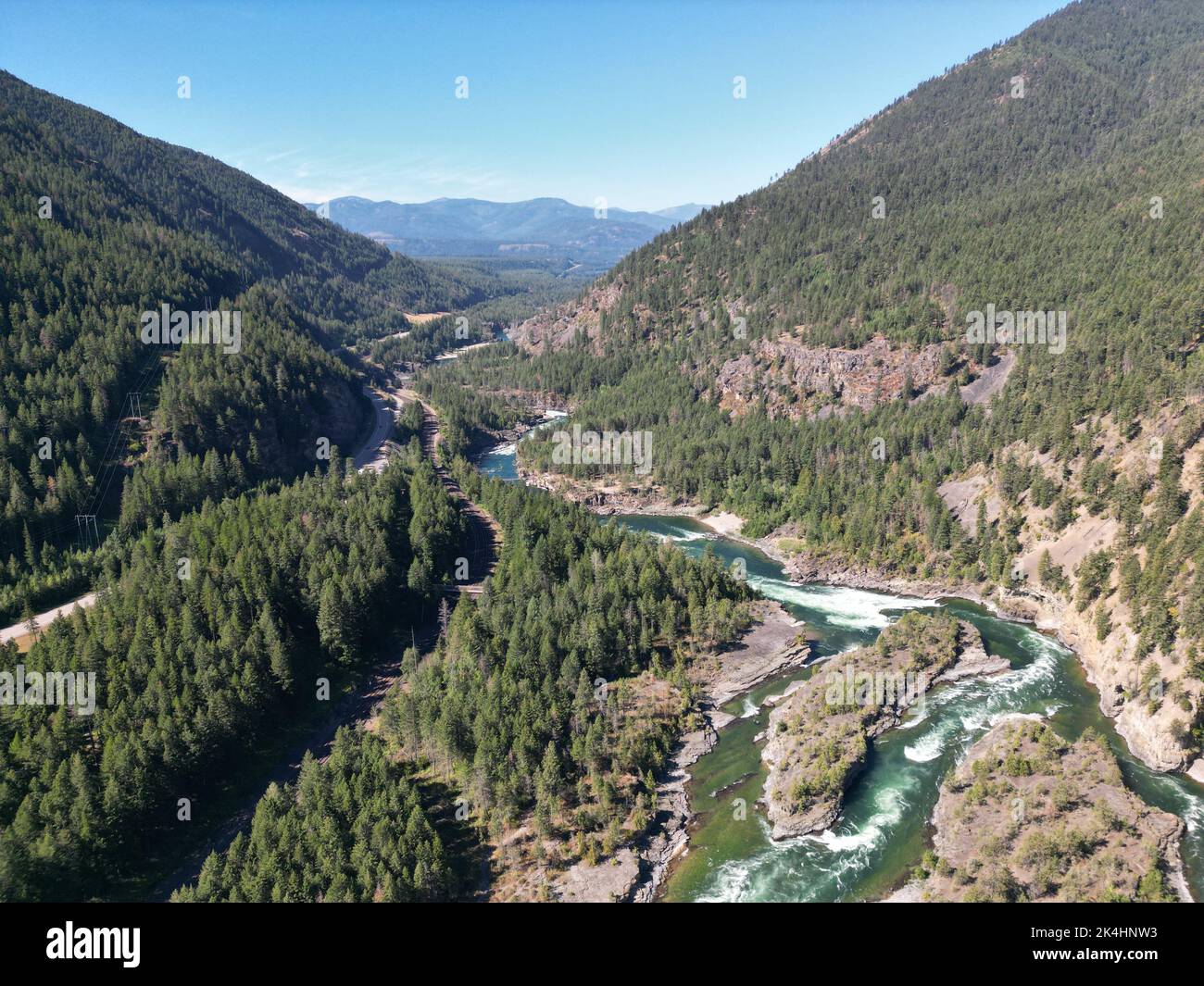 Aerial View Of Libby Montana