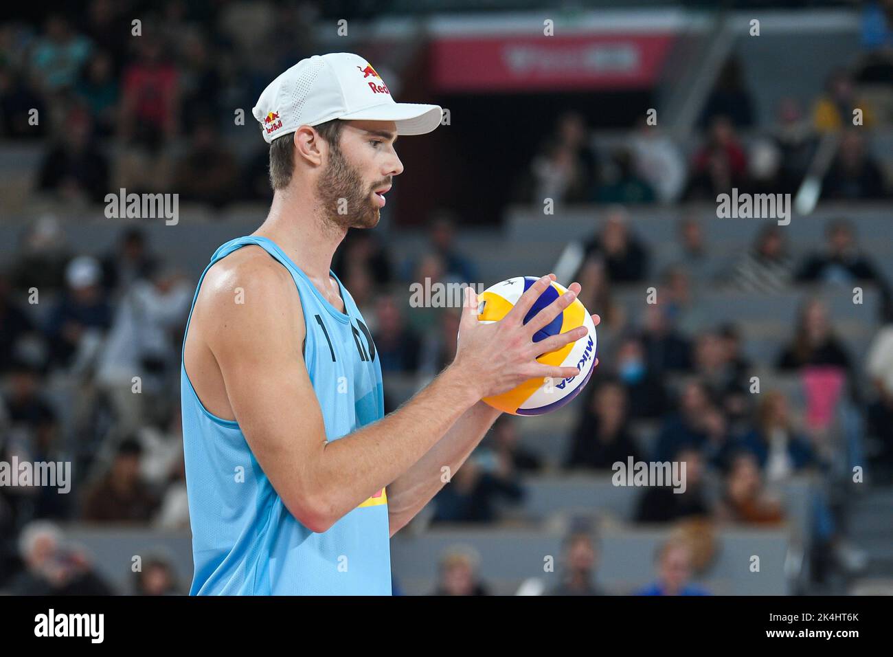 Paris, France. 02nd Oct, 2022. Anders Berntsen Mol of Norway serves ...