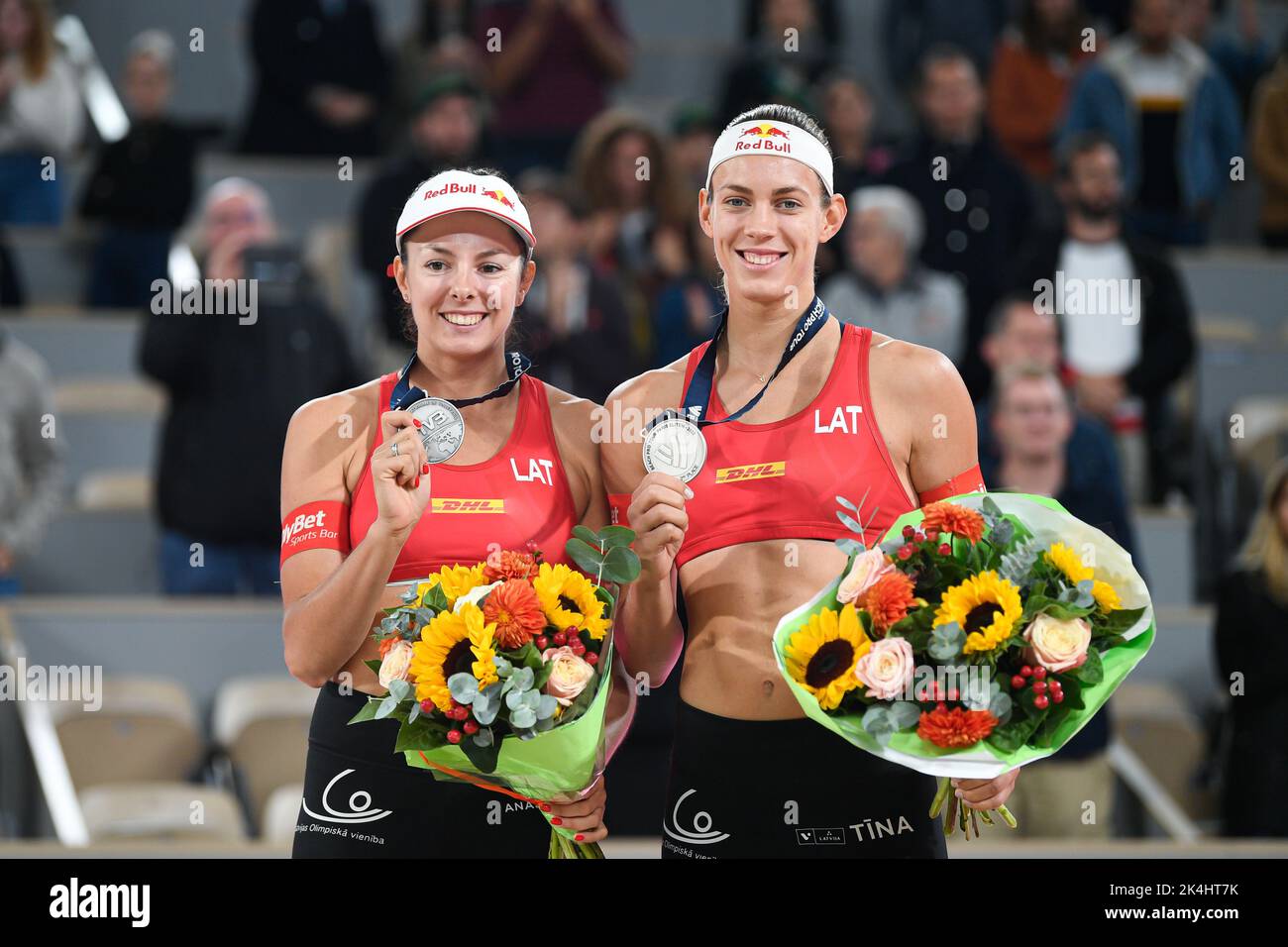 Paris, France. 02nd Oct, 2022. Tina Graudina and Anastasija Samoilova ...