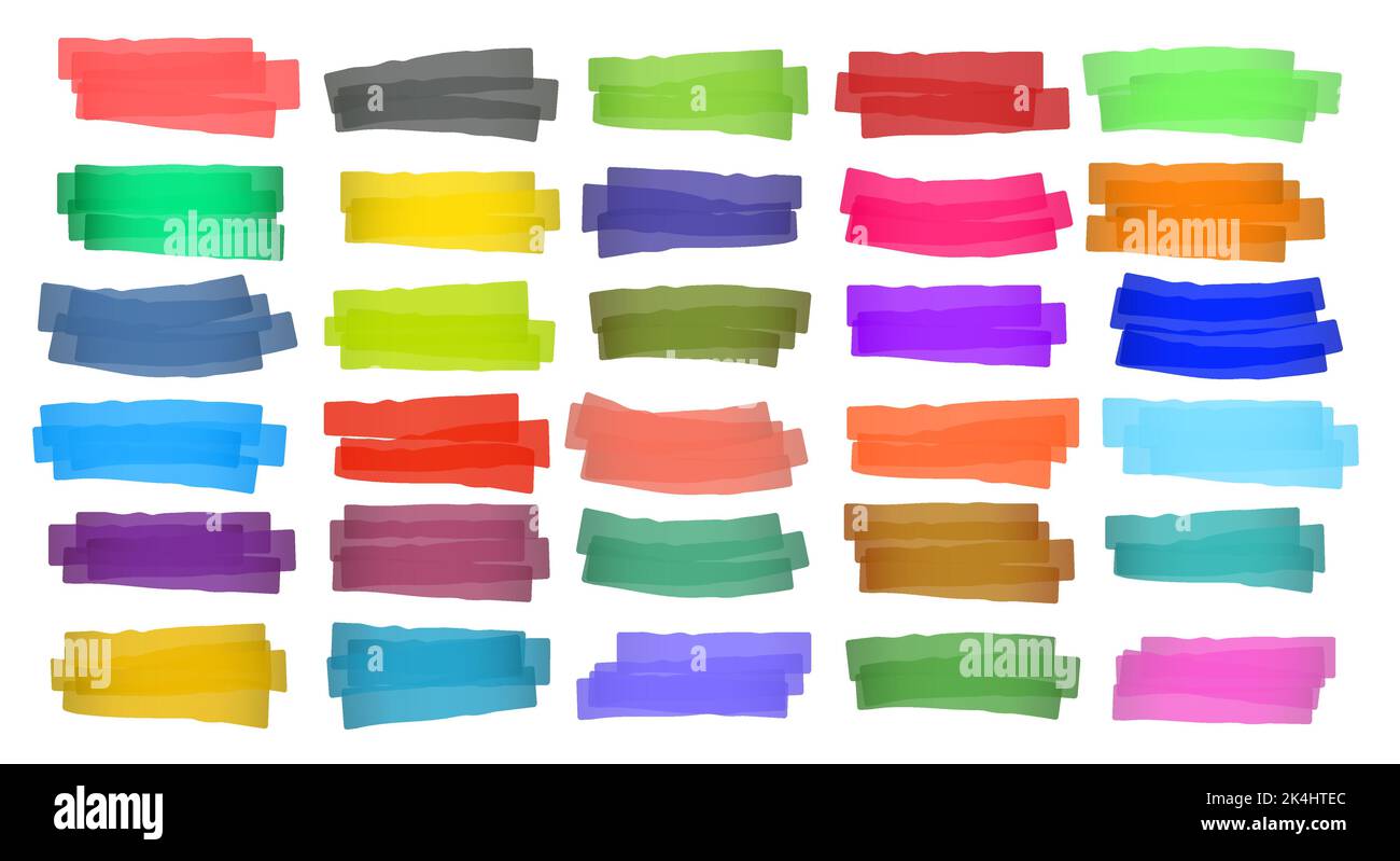 Colors marker highlights Stock Vector Image & Art - Alamy