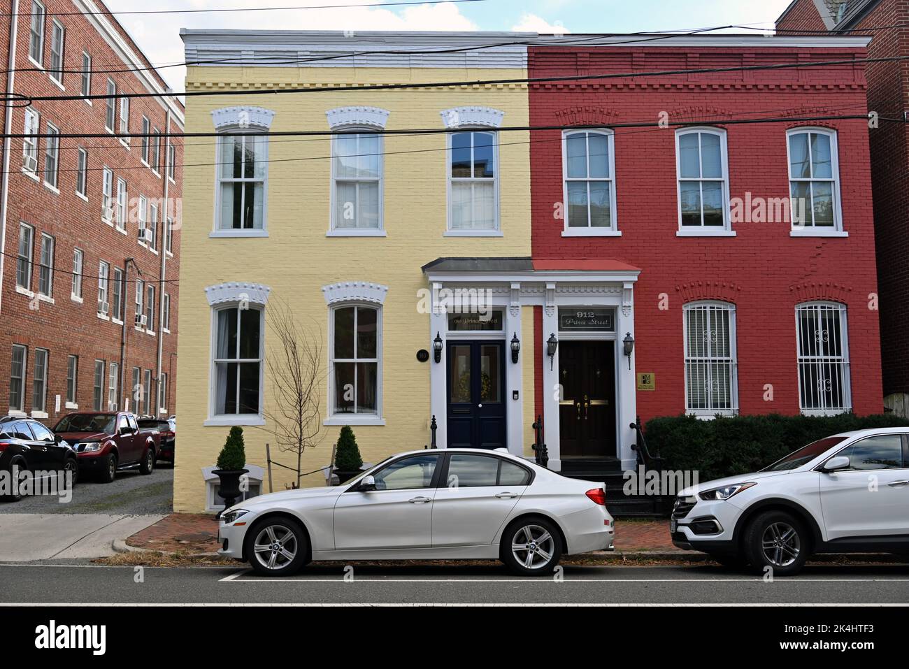 Residential buildings in the historic Old Town neighborhood of ...