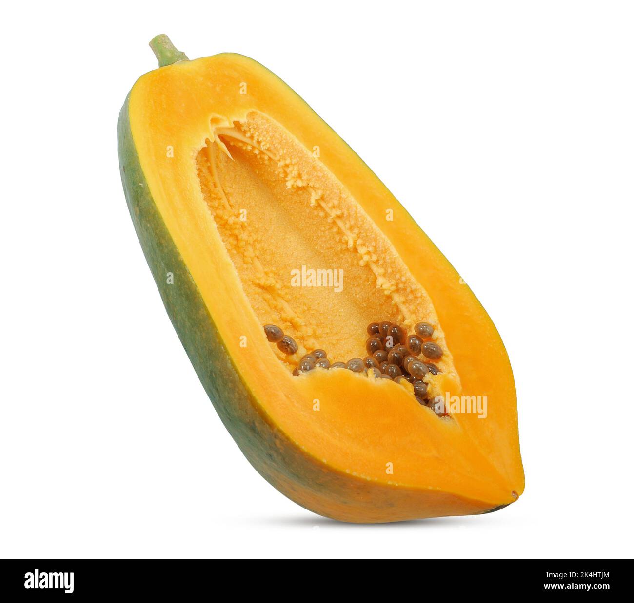 Papaya fruit isolated on white background Stock Photo - Alamy