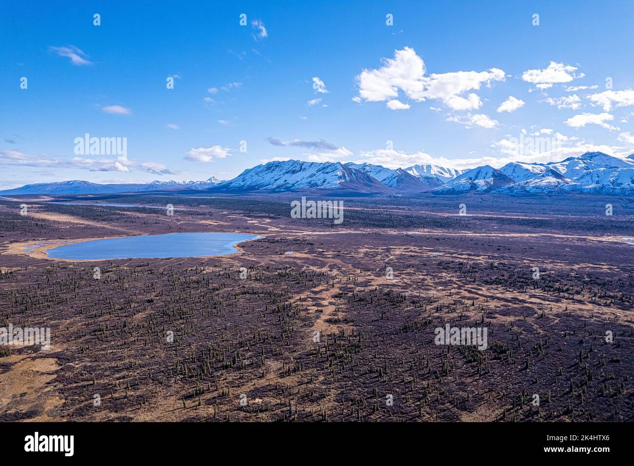 Fall aerial photos shot from the Glenn Highway, on the road to Tok ...