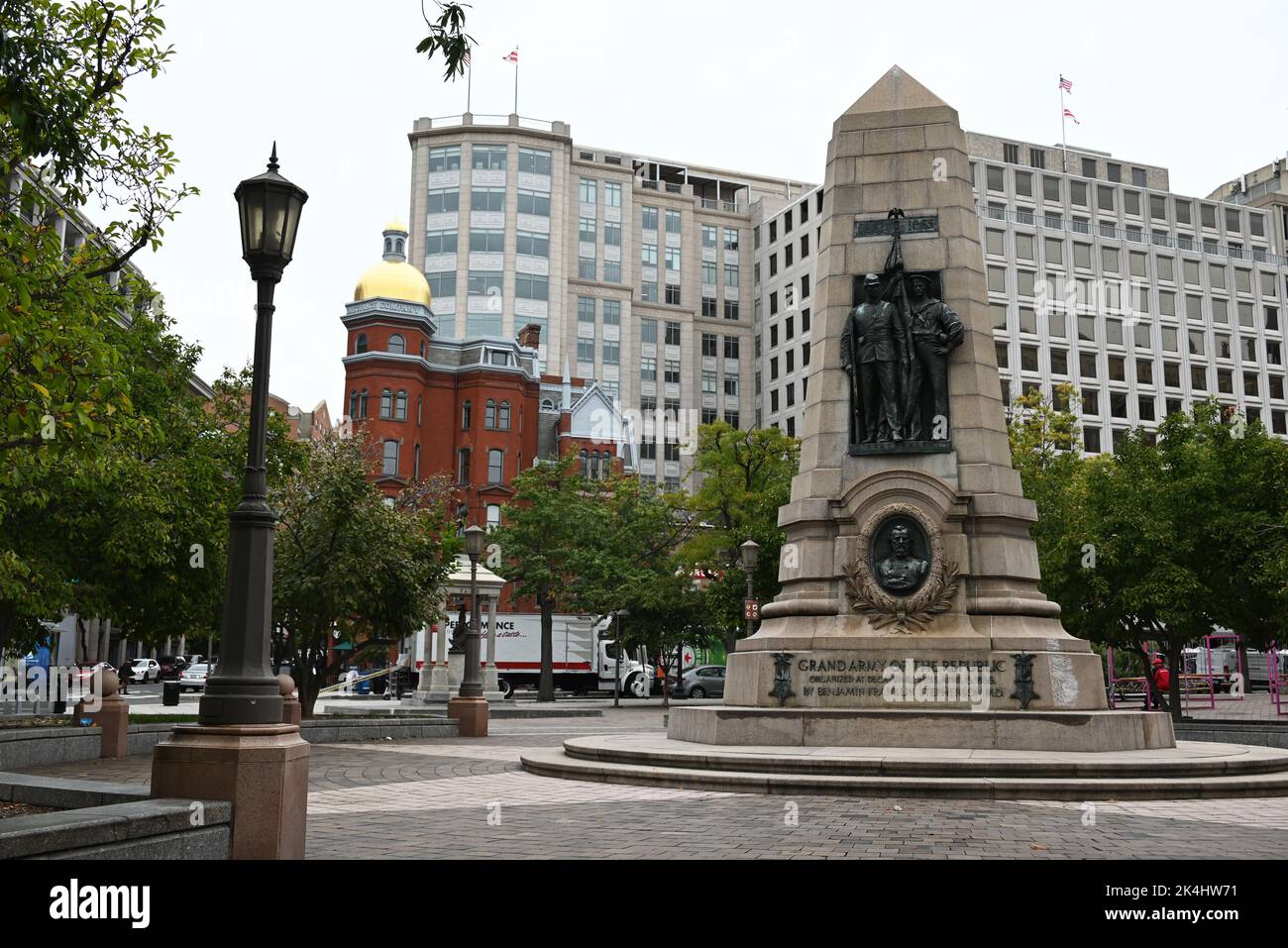 Monument commemorating the Grand Army of the Republic, a fraternal ...