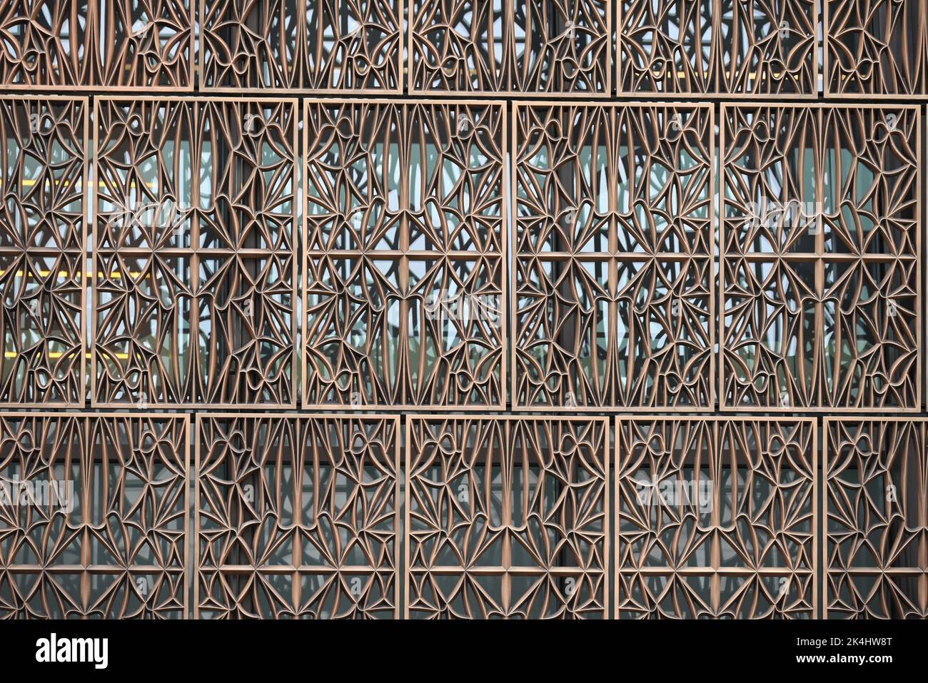 Close up of exterior panels on the Smithsonian National Museum of ...