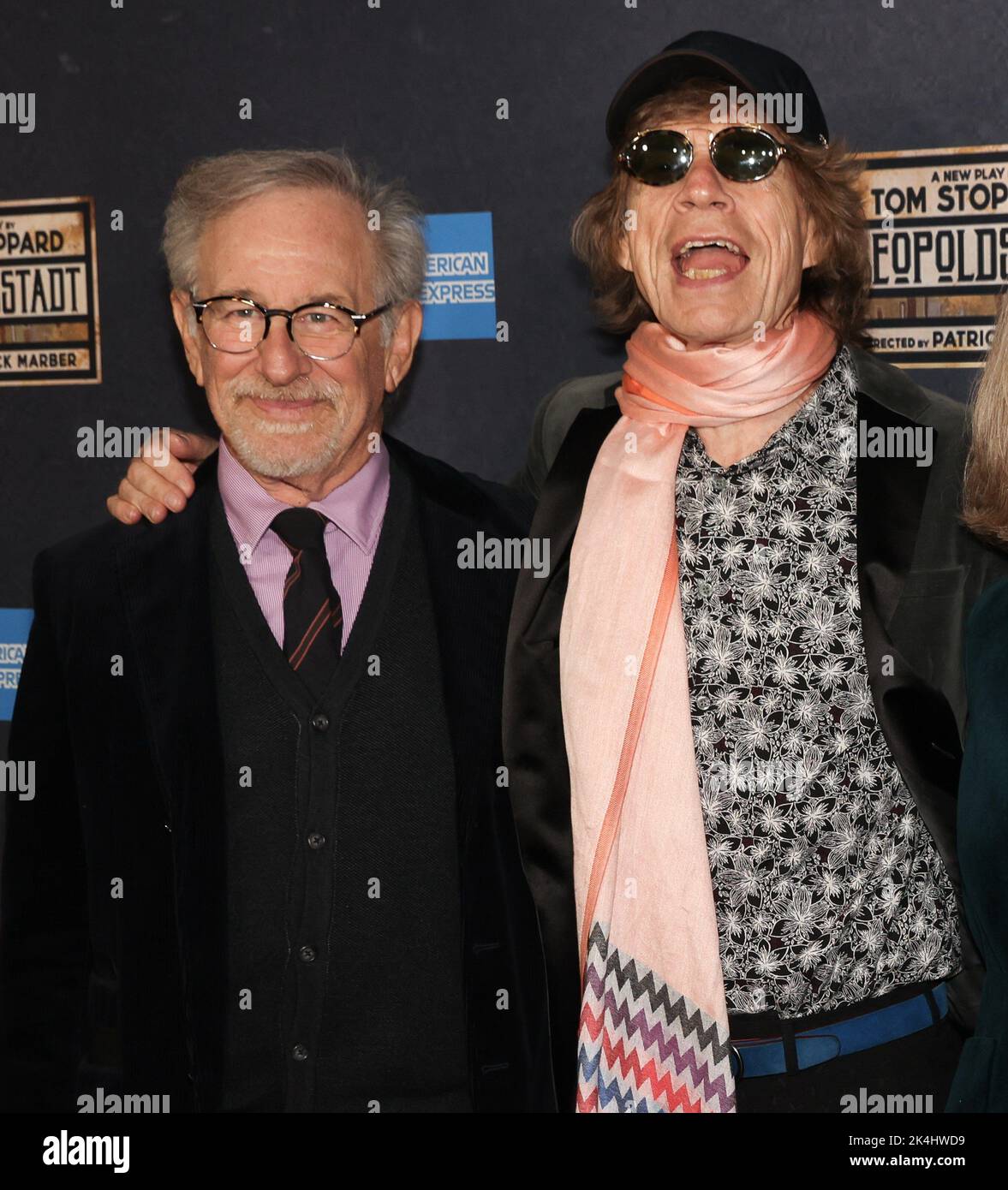 New York, NY, USA. 2nd Oct, 2022. Steven Spielberg, Mick Jagger in ...