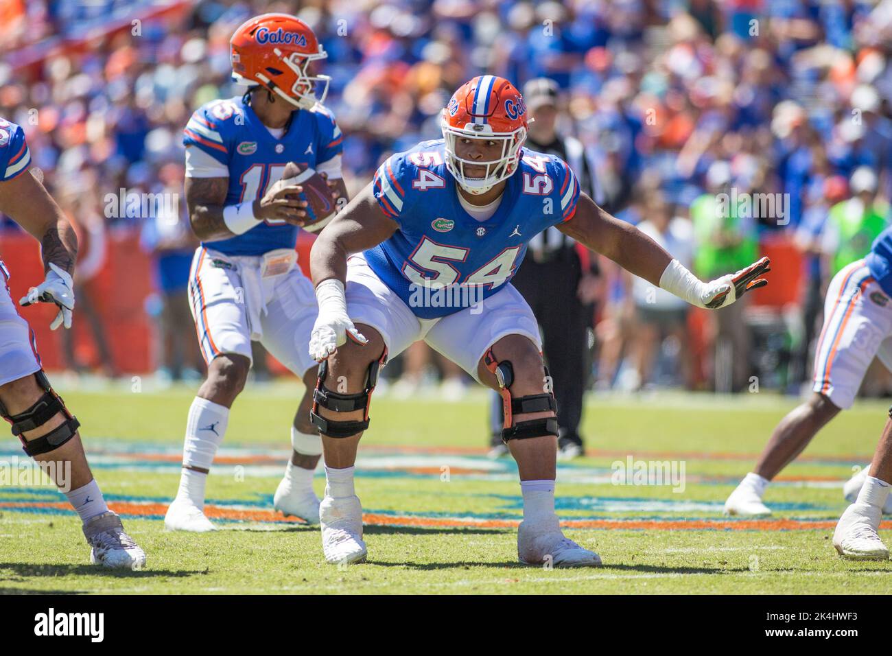 October 2, 2022: Florida Gators offensive lineman O'Cyrus Torrence (54 ...