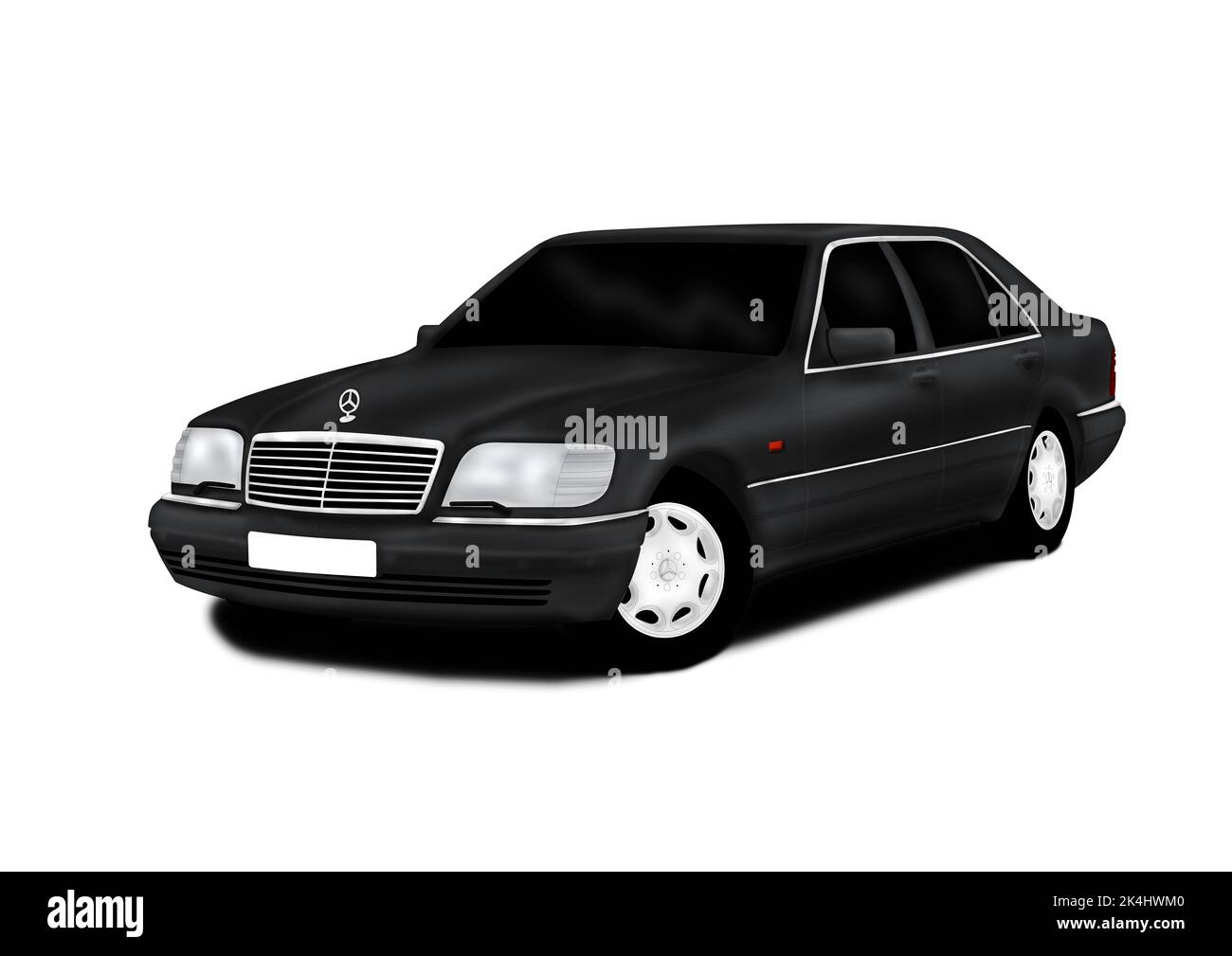 a painted Mercedes- Benz S600 (W140 Stock Photo - Alamy