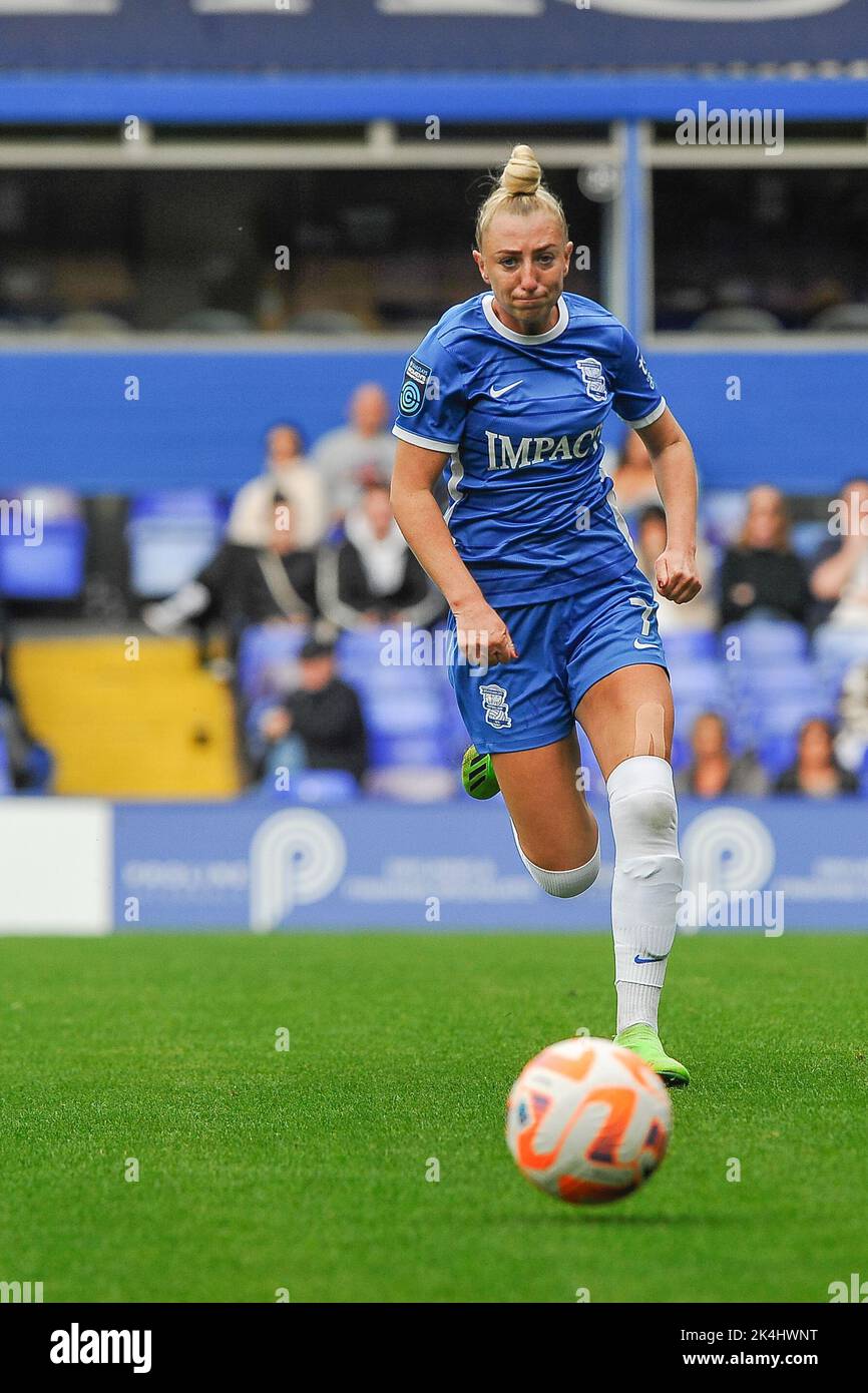 October 2, 2022: Jade Pennock (Birmingham no 7 ) During the Women's ...