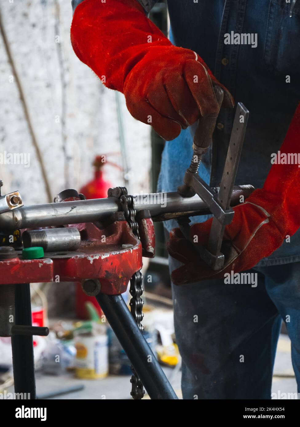 Iron soldering, Man working on iron soldering, welding sparks, men ...