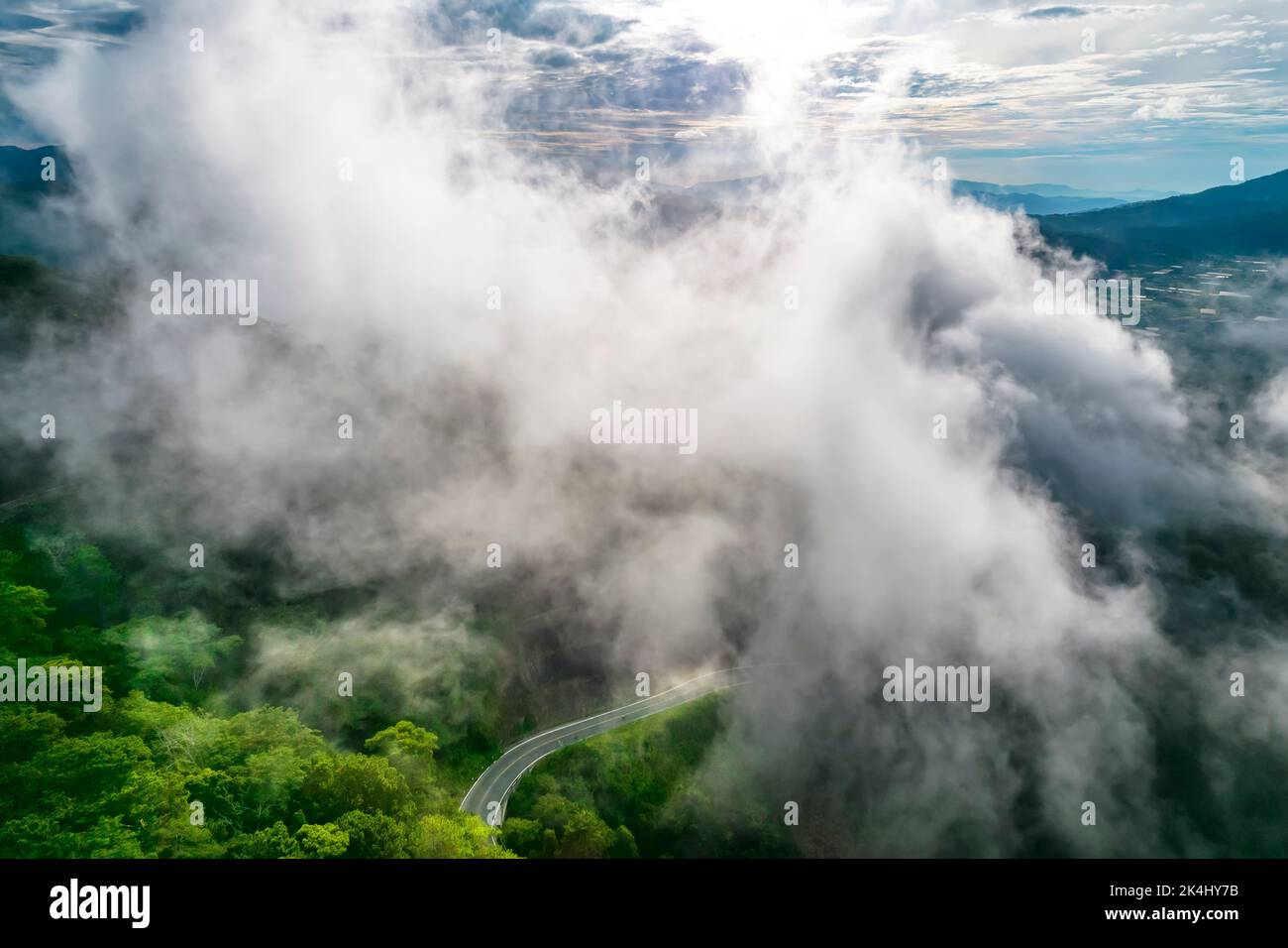 Dran pass seen from above is beautiful and majestic. This is the most ...