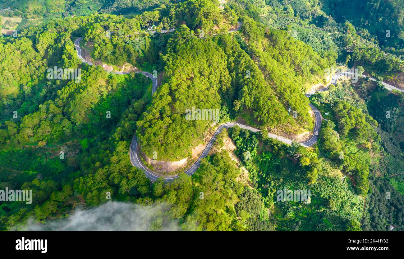 Dran pass seen from above is beautiful and majestic. This is the most ...