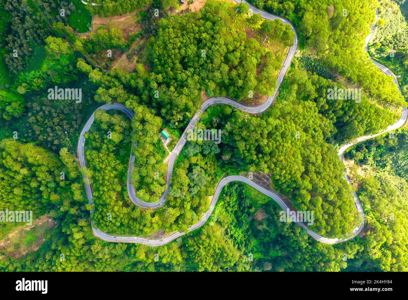 Dran pass seen from above is beautiful and majestic. This is the most ...
