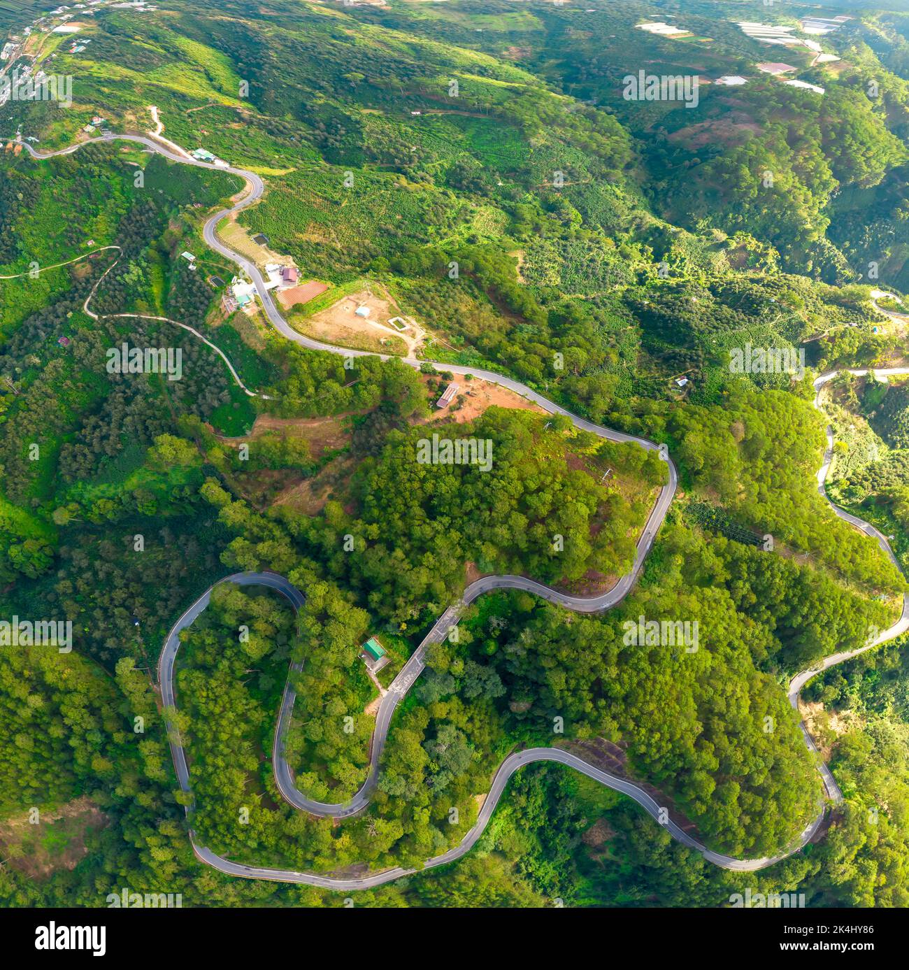 Dran pass seen from above is beautiful and majestic. This is the most ...
